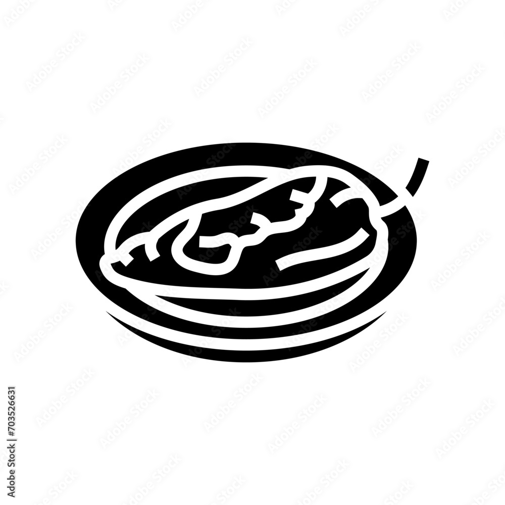 chiles rellenos mexican cuisine glyph icon vector. chiles rellenos ...