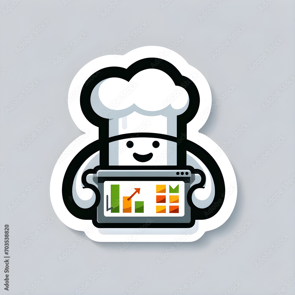A friendly Excel icon as a chef, cooking up a 'data recipe' with ...