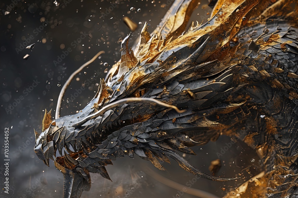 Unleash the dragon! Photorealistic groing dragon art with explosive ...
