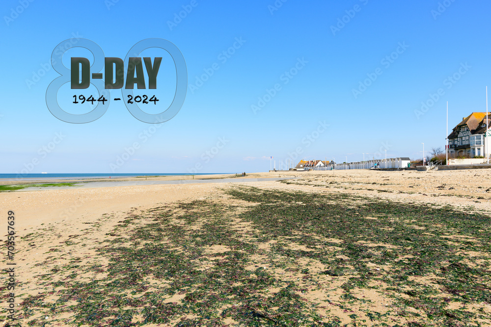 The 80th anniversary of the landings and the Overlord landing beach of ...