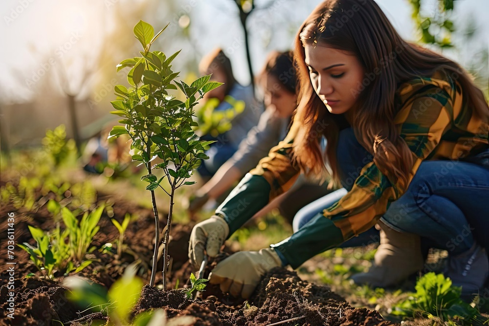 Community members engaged in a social responsibility project Like ...