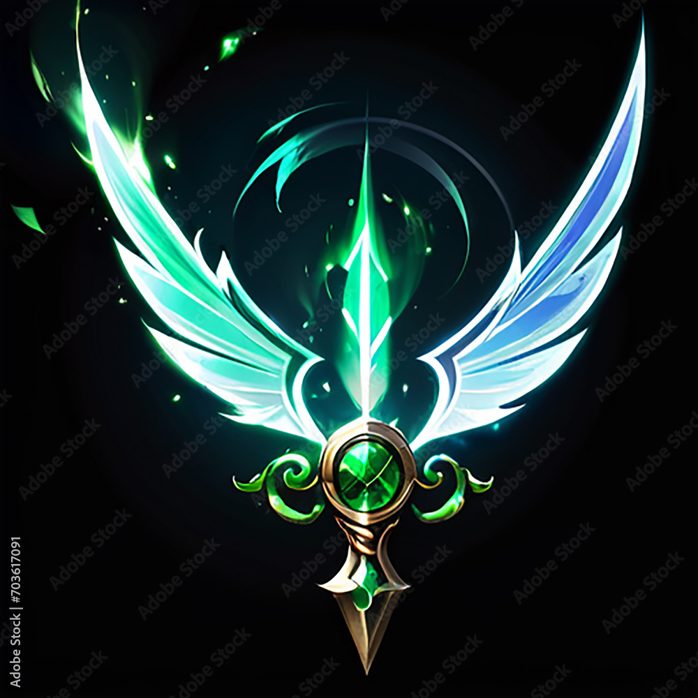Concept art featuring wind magic. Stock Illustration | Adobe Stock