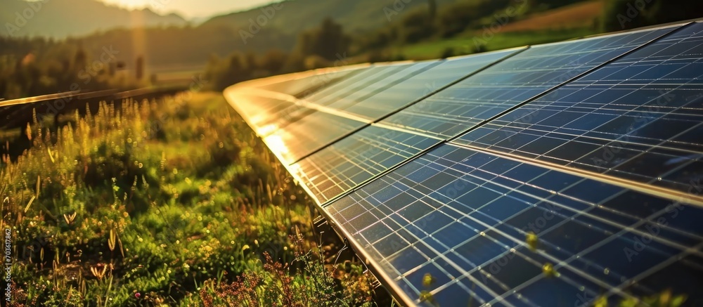Solar power generated by photovoltaic power plants and solar farms is a ...
