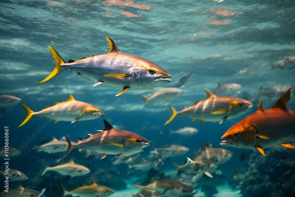 Amazing tuna fish background design for world tuna day 2024 Stock ...