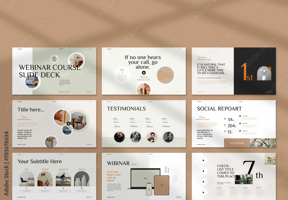 Slide Deck Presentation Template Stock Template | Adobe Stock
