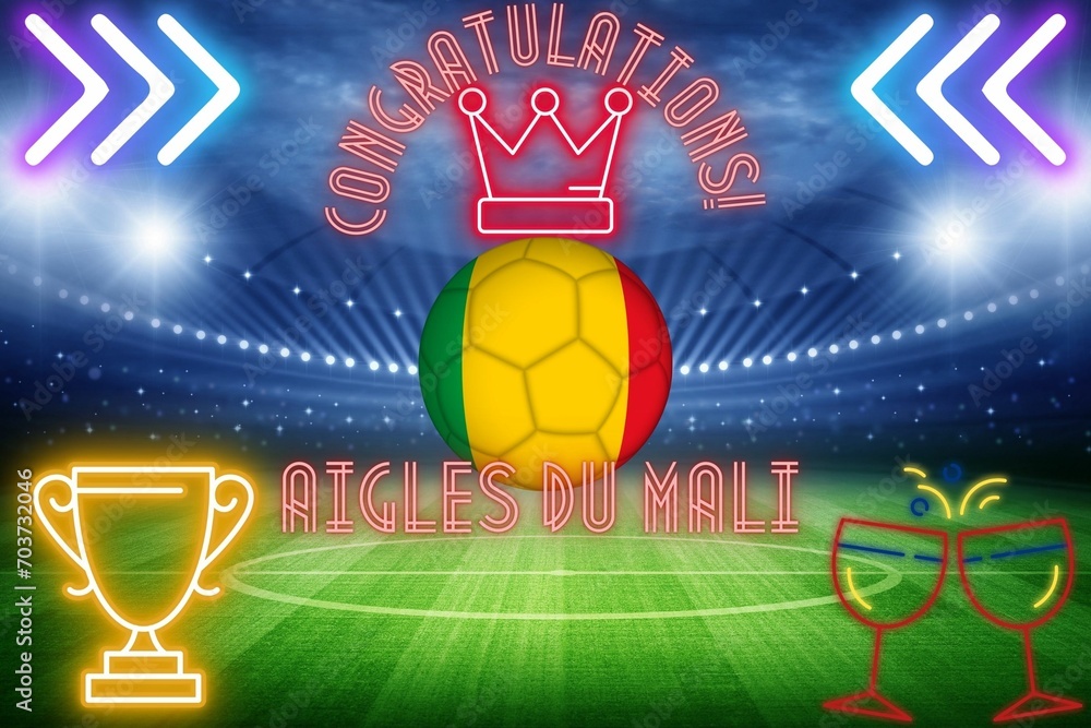 carte de congratulation pour l'équipe nationale de football du Mali ...