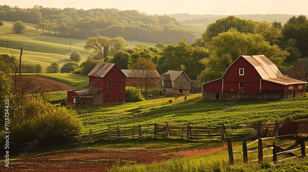 A Traditional American Farm is a snapshot of American history and ...