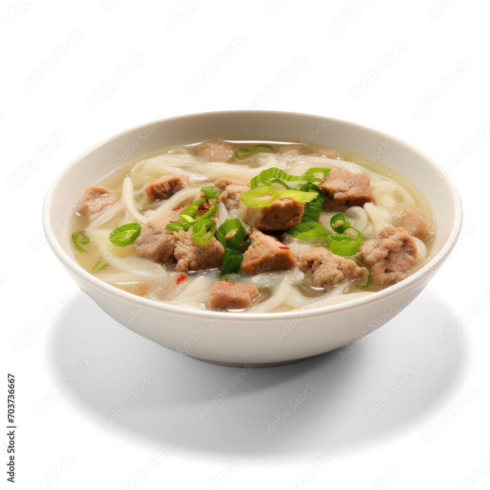 Batchoy ilonggo simple filipino food isolate on transparency background ...