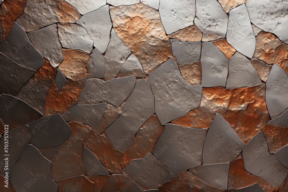 Steel surface with hammered effect and deep shadows, for texture or ...