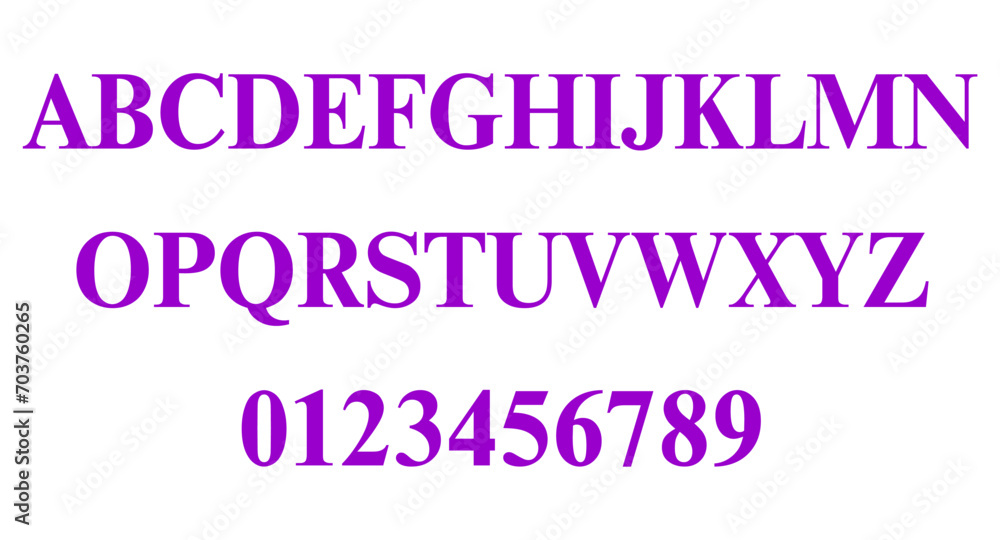 Letters of NimbusRomDGR Font Alphabet and Punctuation Marks and Various ...