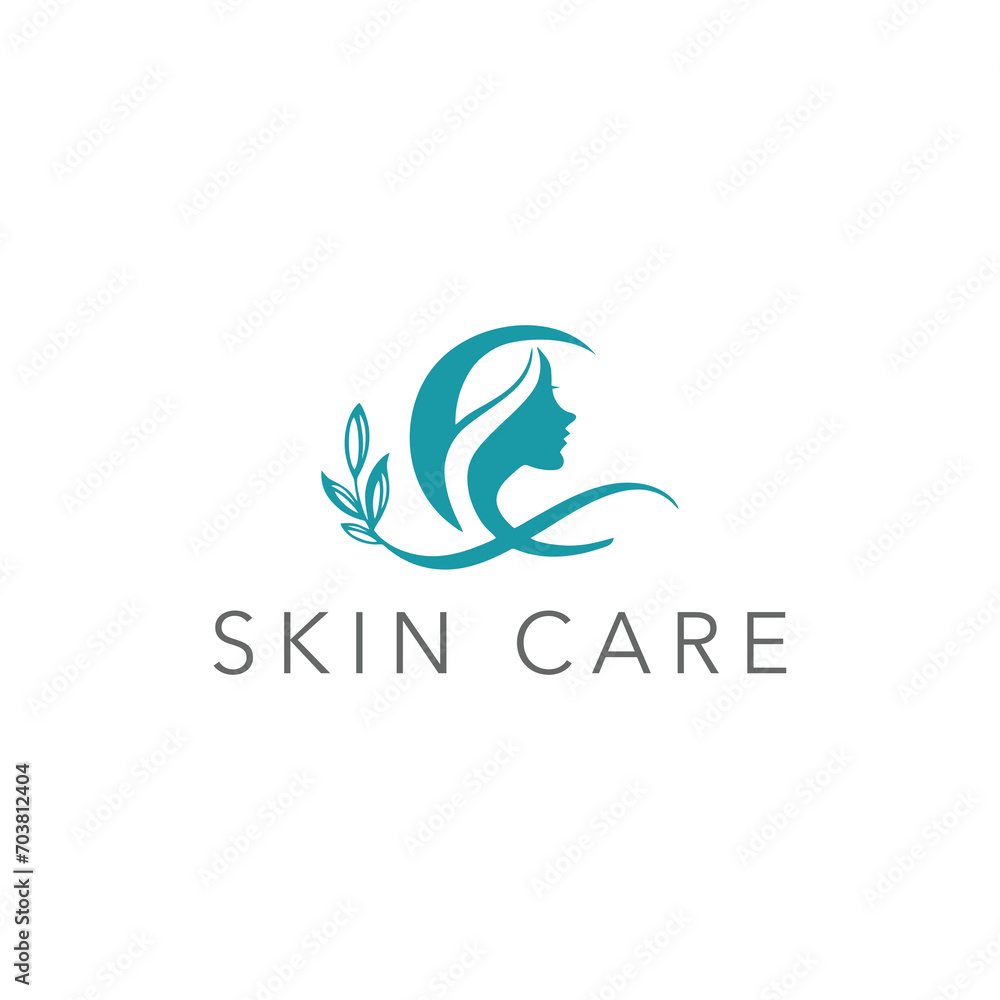 Simple and creative beauty skin care logo design vector.cdr Stock ...