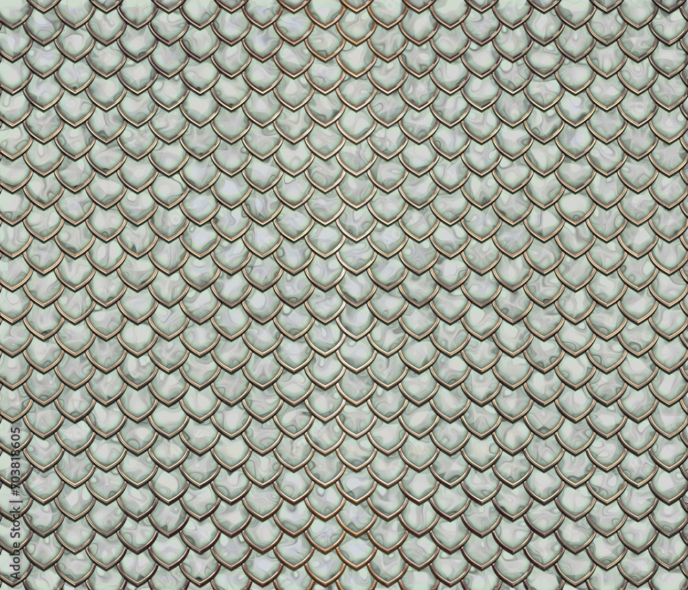 Silver grey snake skin with golden border, reptile camouflage pattern ...