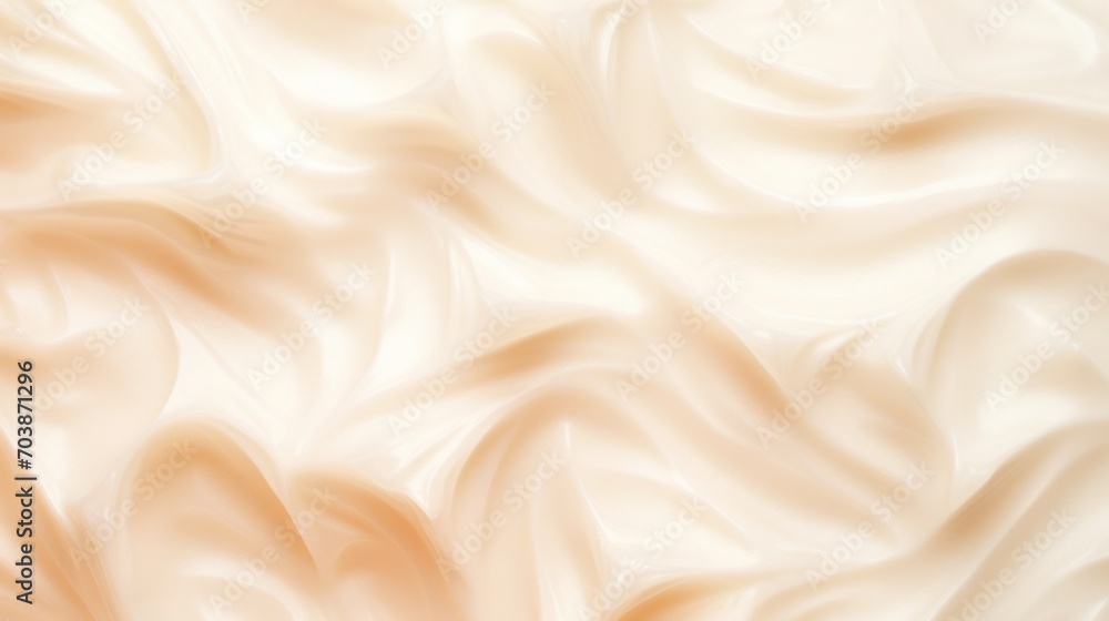 Peach color cream texture. Abstract background. Smeared cream design ...