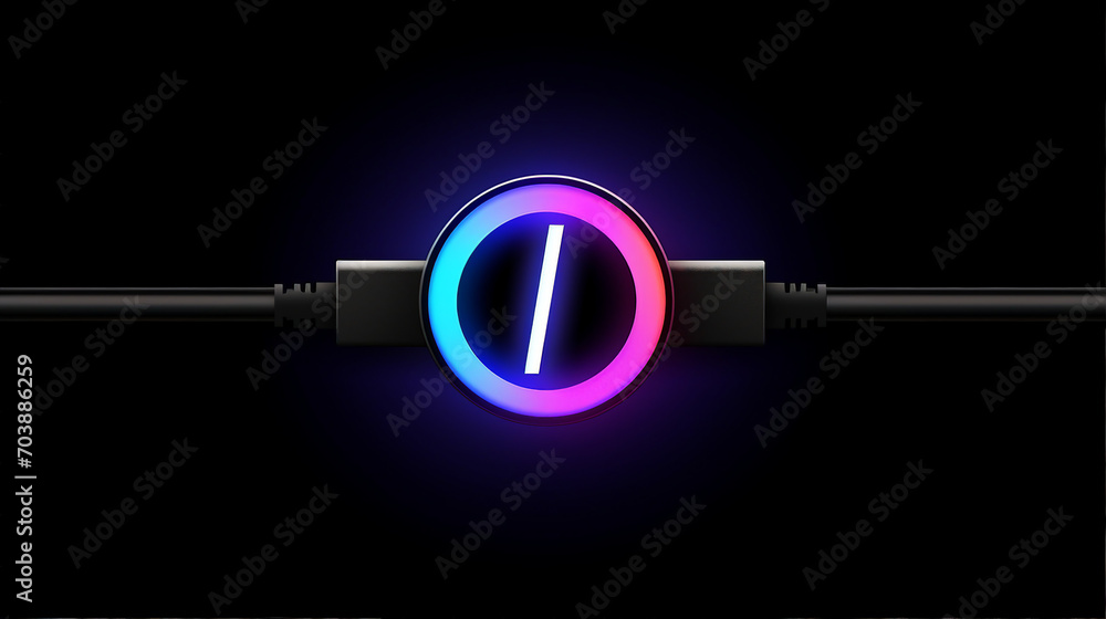 USB Charging Flat Icon with Battery Symbol on White Background - Energy ...