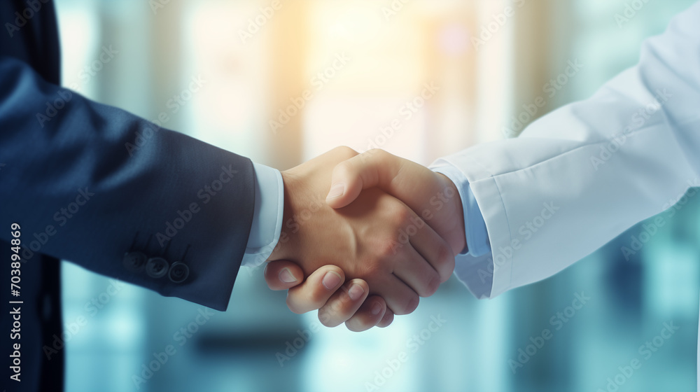 handshake between two professionals, Human tolerance. Unrecognizable ...