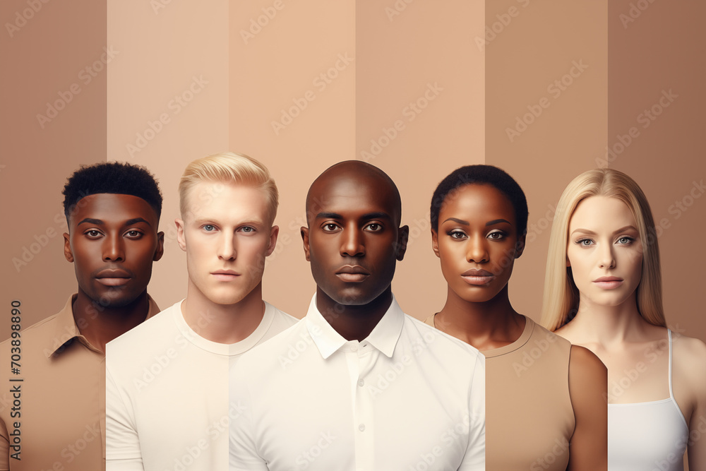 Global People diversity illustration Portraits, International Youth Day ...