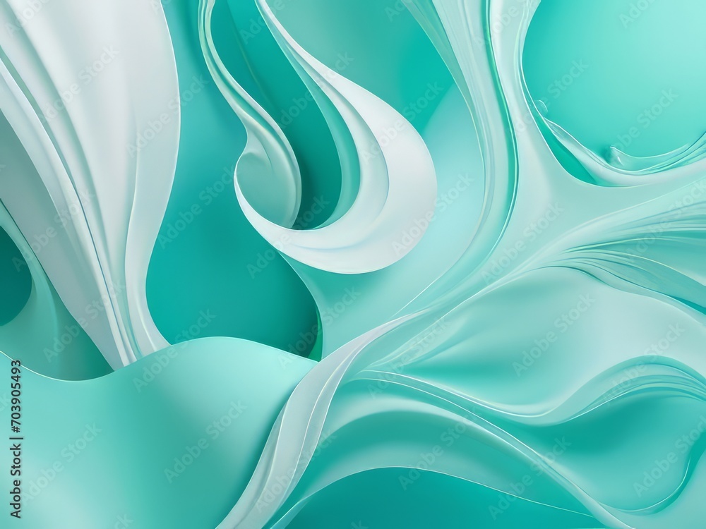 fondo abstracto azul claro y verde menta, con un enfoque en formas ...