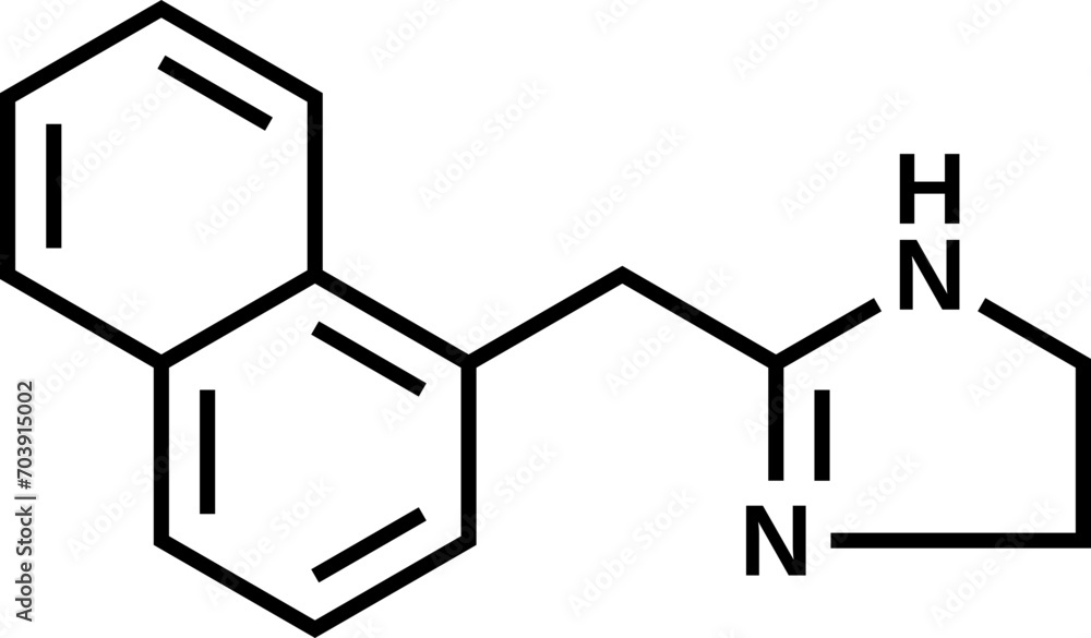 Naphazoline structural formula, vector illustration Stock Vector ...