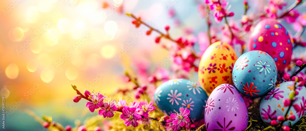 Easter Greeting Card Happy Easter Illustration Graphic Fröhliche Ostern ...