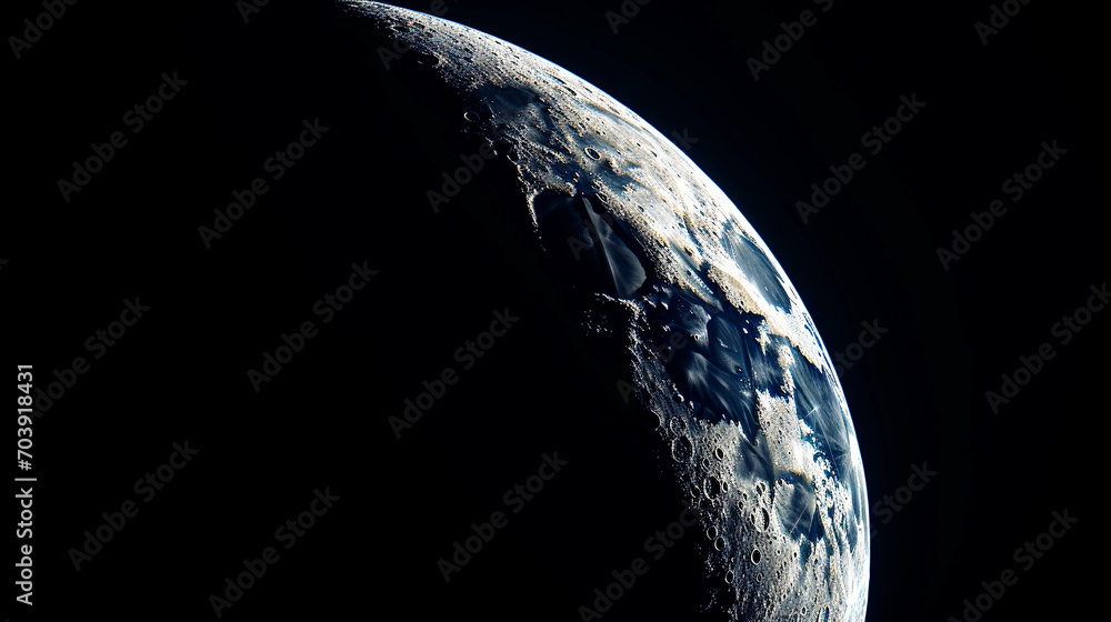 moon, earth satellite, cosmos, space, night, moon in the sky, close-up ...