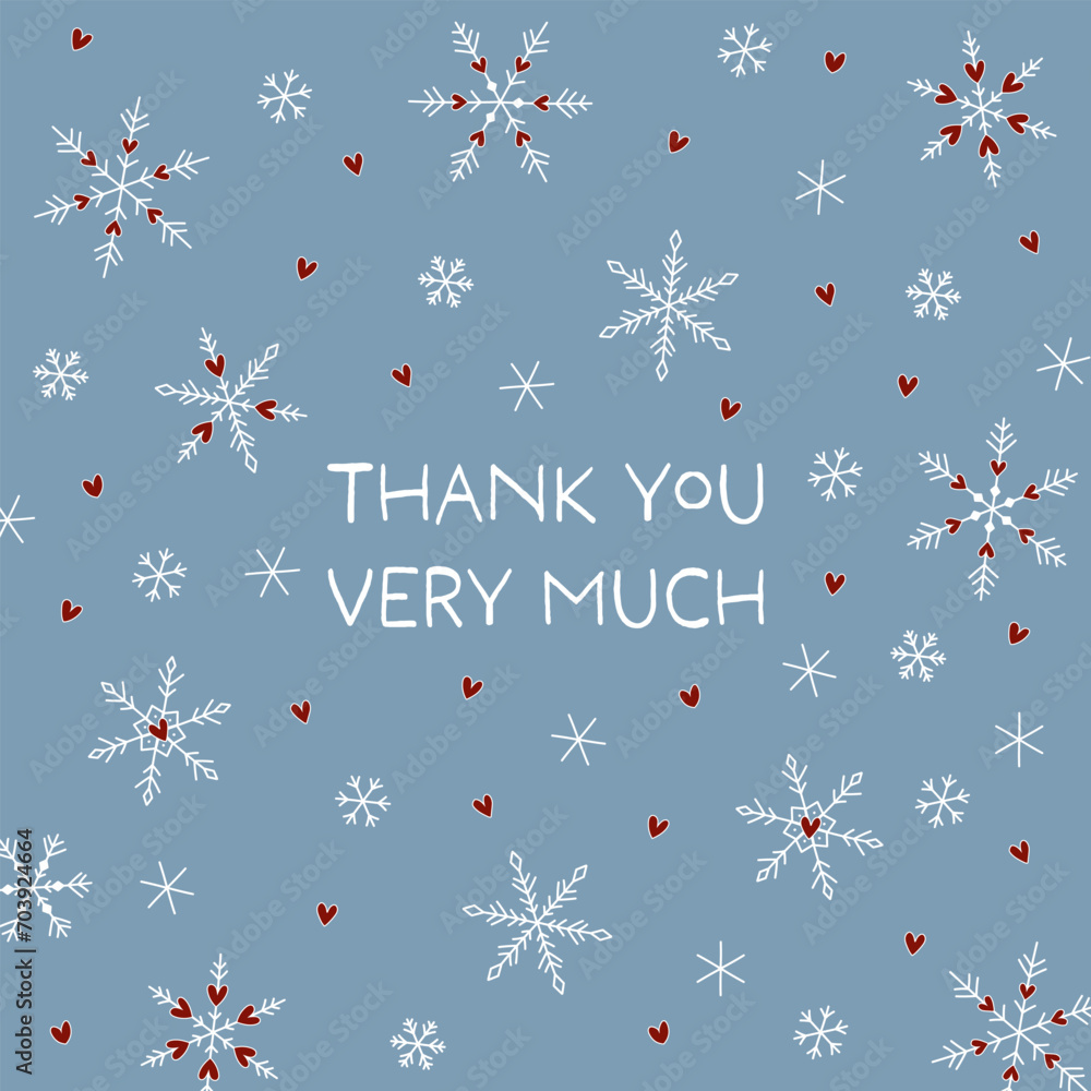 Thank you very much - Schriftzug in englischer Sprache - Vielen Dank ...