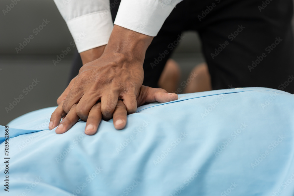 Emergency first aid CPR first aid man first aid man having heart attack ...