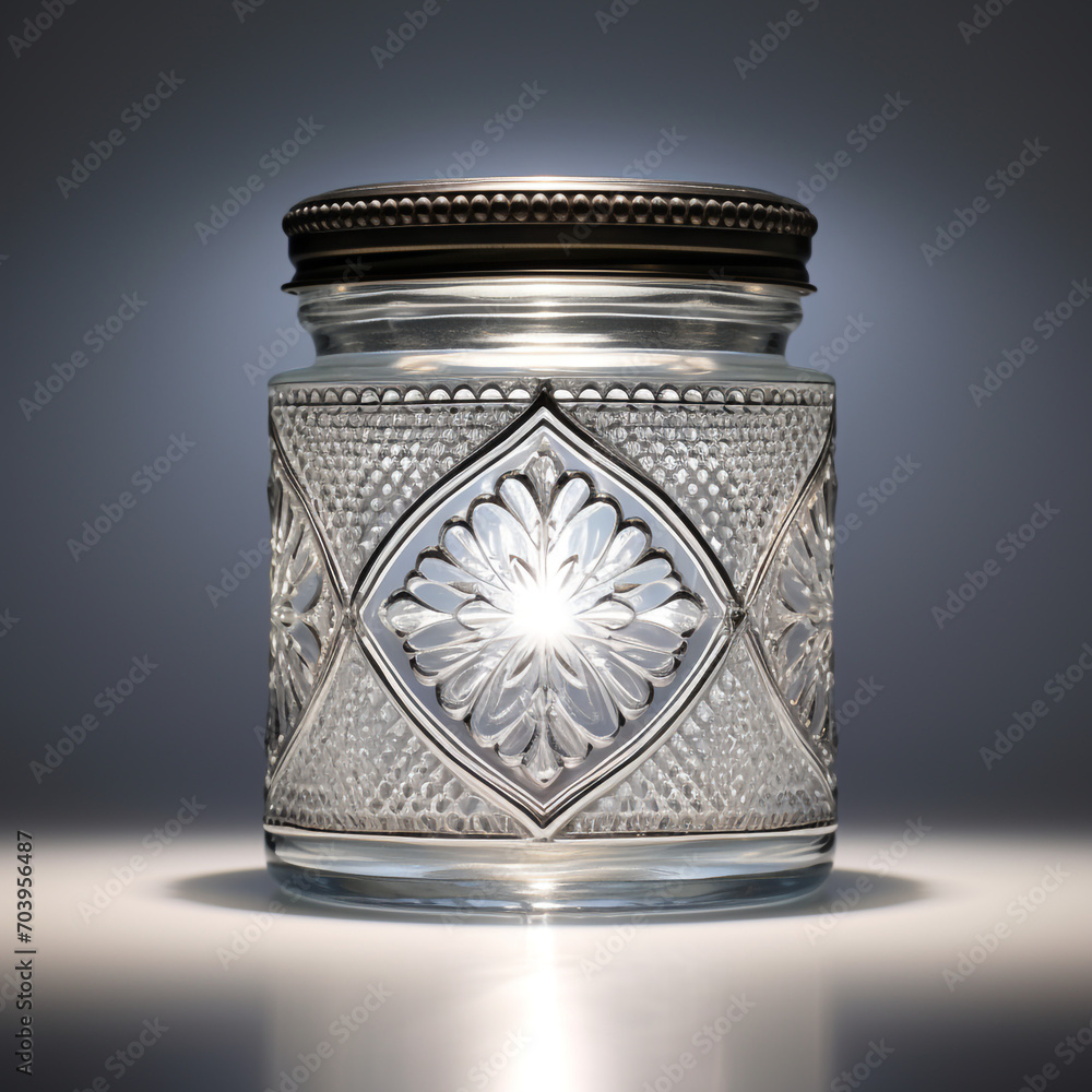 a silver metal container with transparent background created with ...