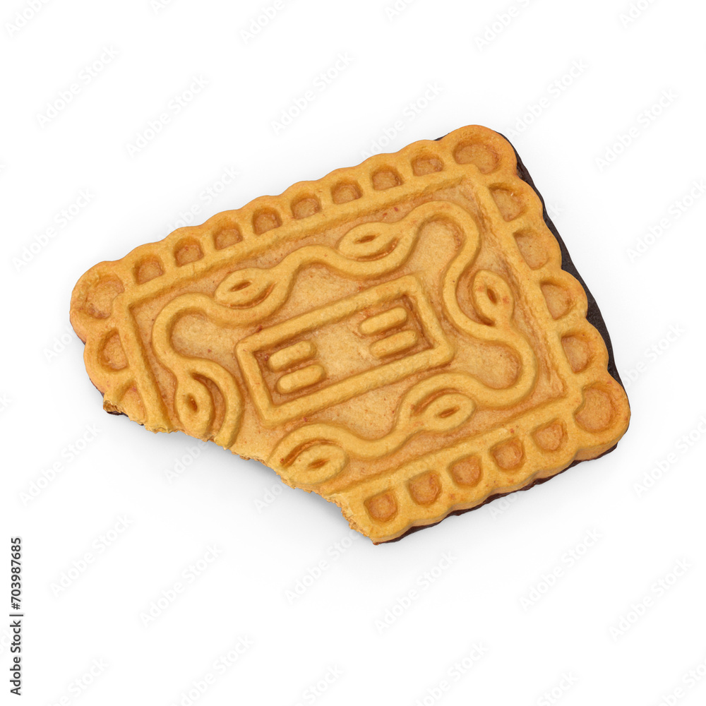 Realistic Biscuit 3D Model - High-Quality PNG for Food Visualization ...