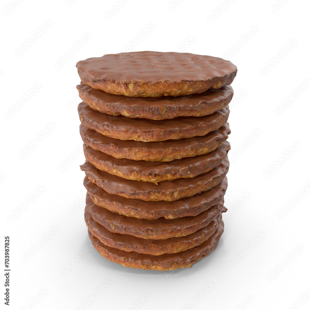 Realistic Biscuit 3D Model - High-Quality PNG for Food Visualization ...