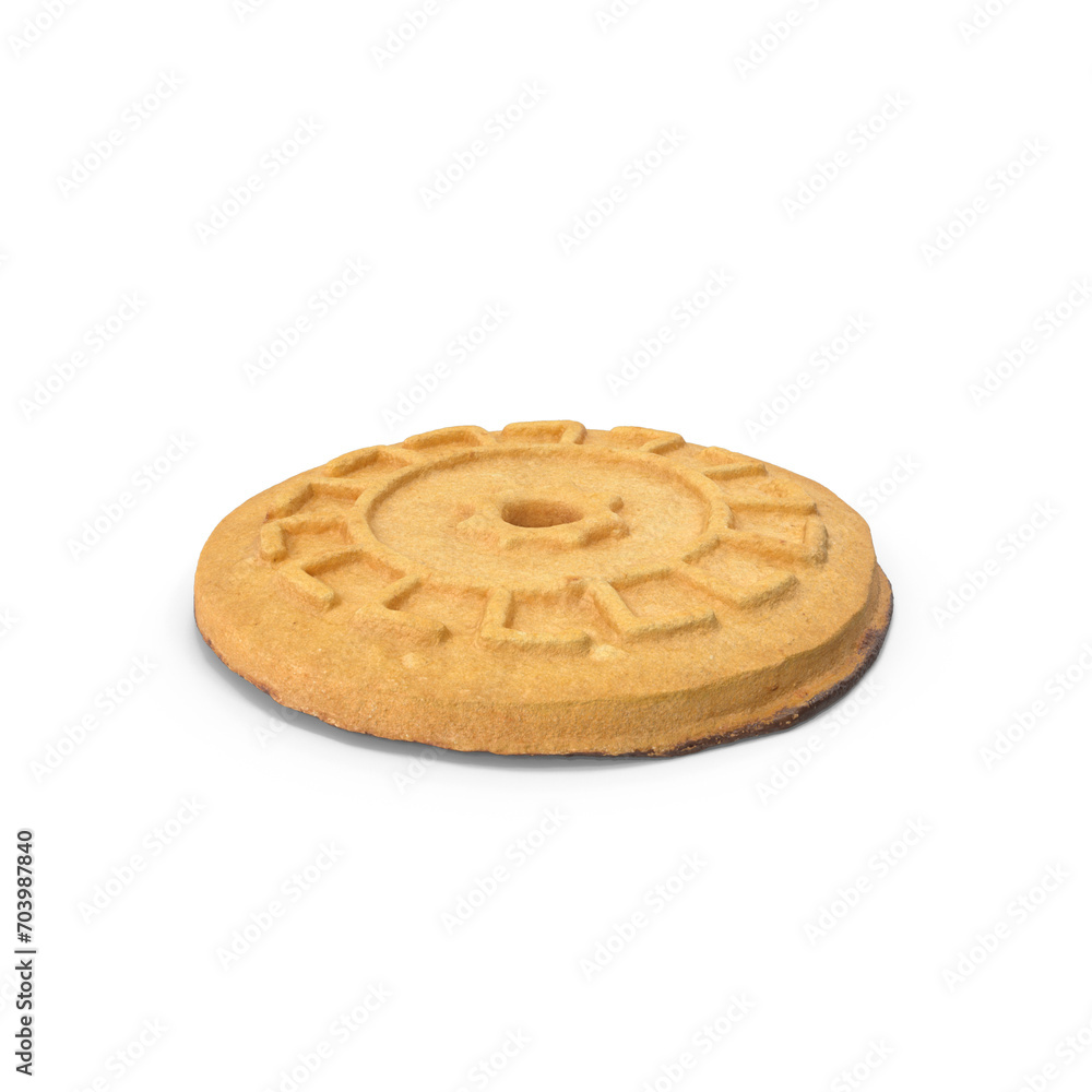 Realistic Biscuit 3D Model - High-Quality PNG for Food Visualization ...