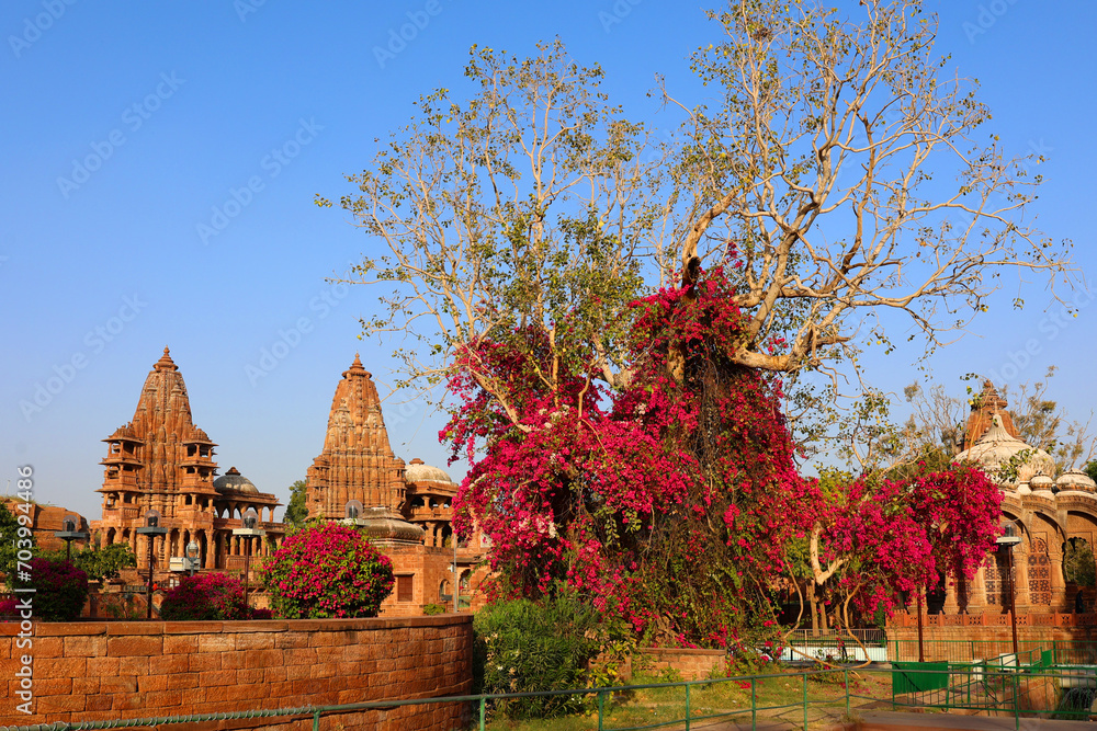 Old Hindu Temple exterior structure at Mandore Garden jodhpur city ...
