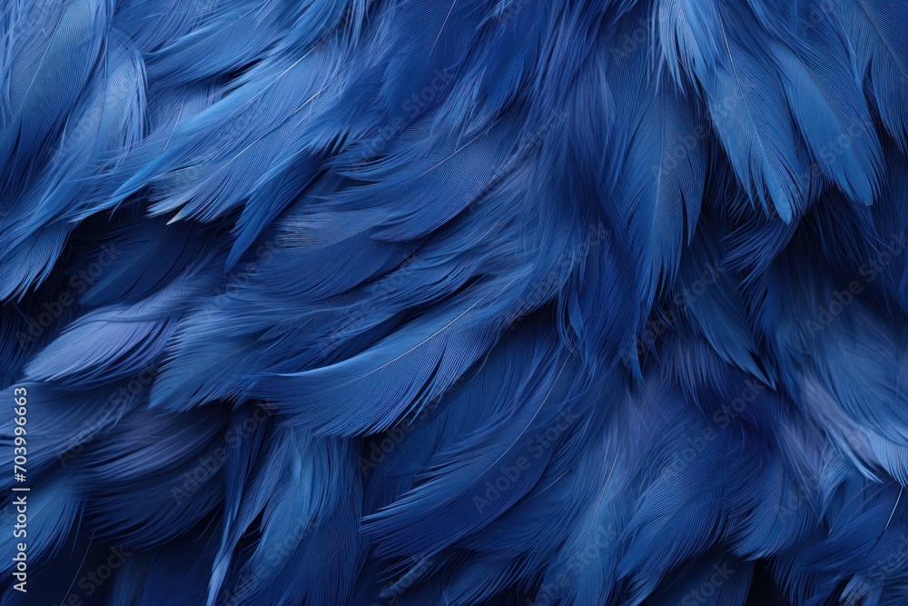 a close up of a blue bird's feathers textured with a blurry effect to ...