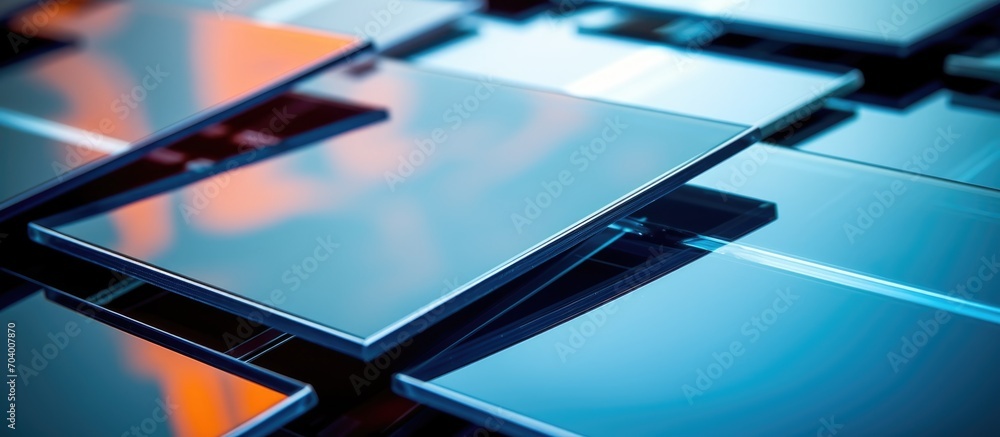 Thin film solar cells or amorphous silicon solar cells in solar power ...