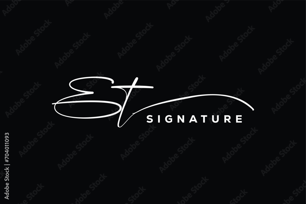 ET initials Handwriting signature logo. ET Hand drawn Calligraphy ...