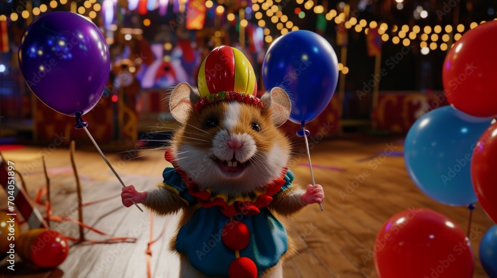 carousel in the park, Get lost in the joyous atmosphere of a circus ...