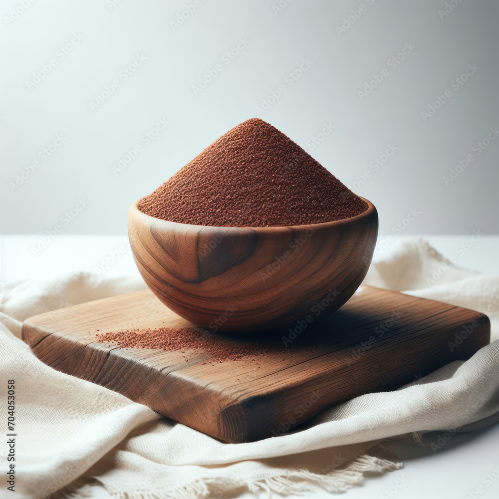 Teff, Uncooked teff grain in a bowl, Grano de teff crudo en un bol ...