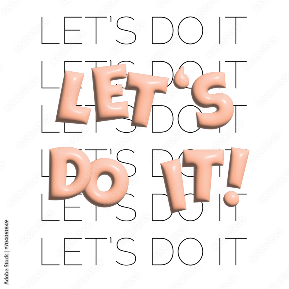 3d vector realistic motivation message poster template, banner, flyer ...