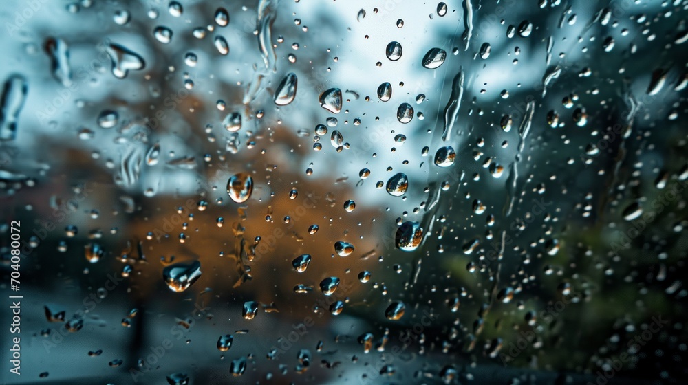 rain drops on the window, water marks on the glass, backgrounds ...