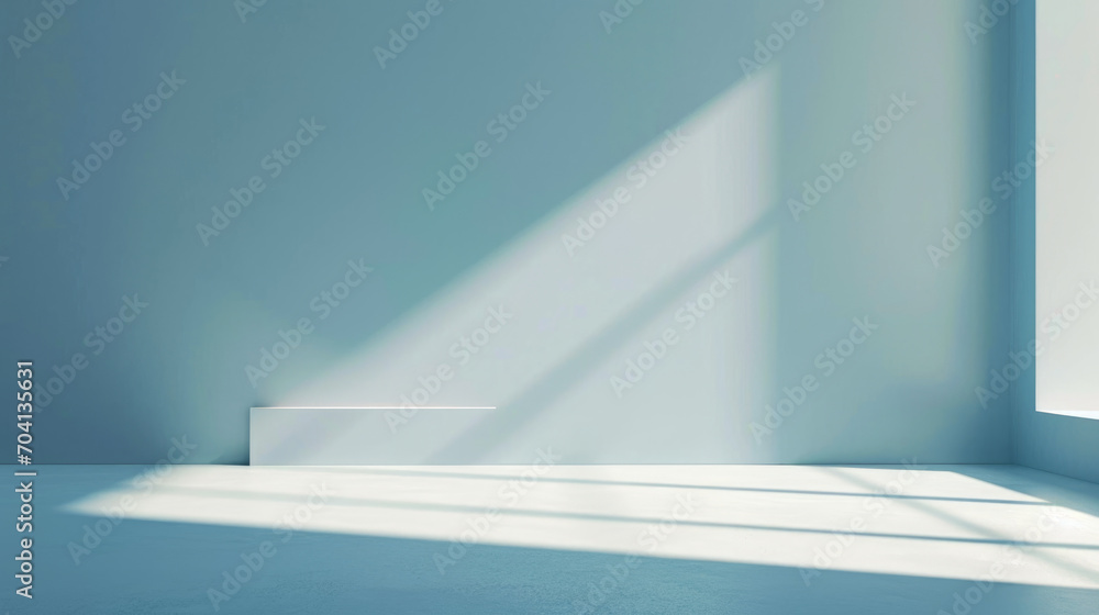 An empty, superflat light blue background designed for product ...