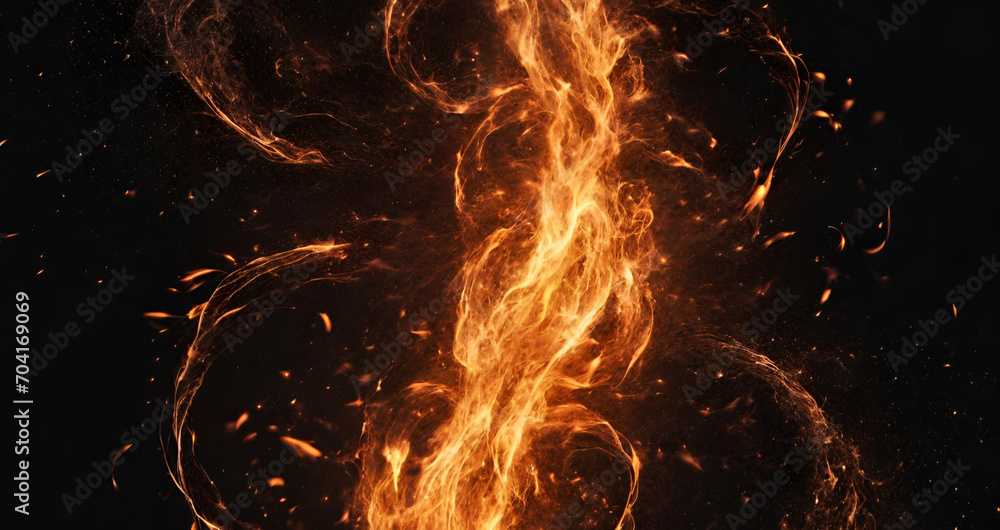 Fire flames particle effect abstract background, Fire effect fire ...