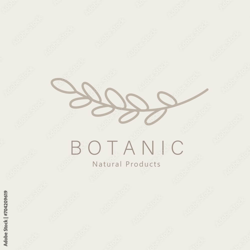 The botanic logo is a simple image featuring elements of plants and ...