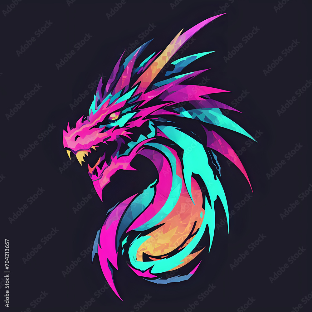 dragon on a black, dragon head tattoo, dragon design, dragon head ...
