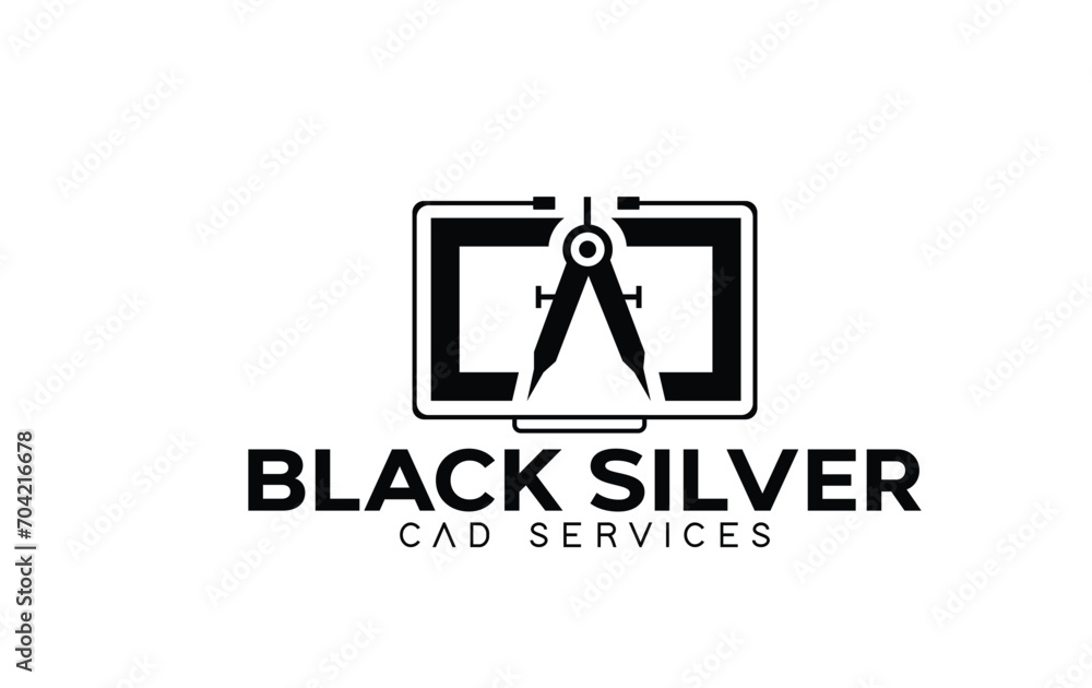 CAD Logo, Computer-Aided Design Logo, Drafting Symbol Logo, CAD ...