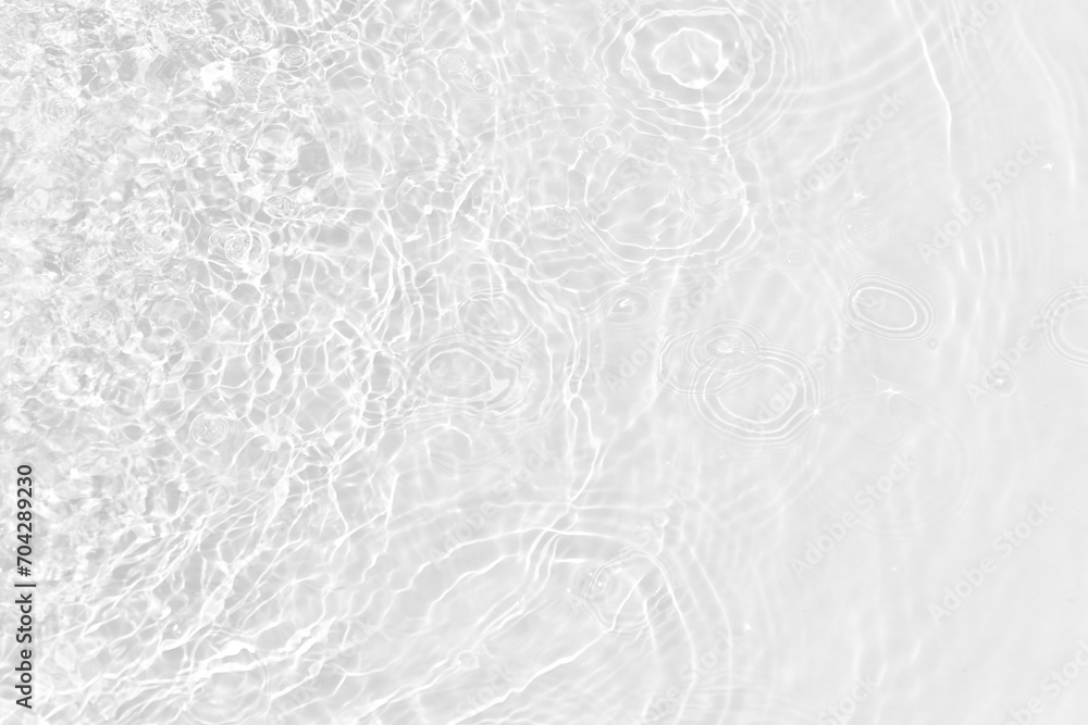 White water with ripples on the surface. Defocus blurred transparent ...