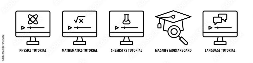 Language Tutorial, Magnify Mortarboard, Chemistry tutorial, Mathematics ...