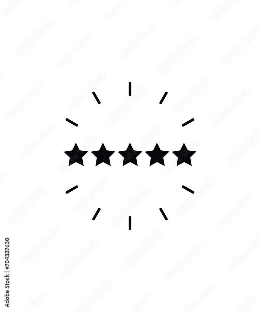 5 star icon, vector best flat icon. Stock Vector | Adobe Stock