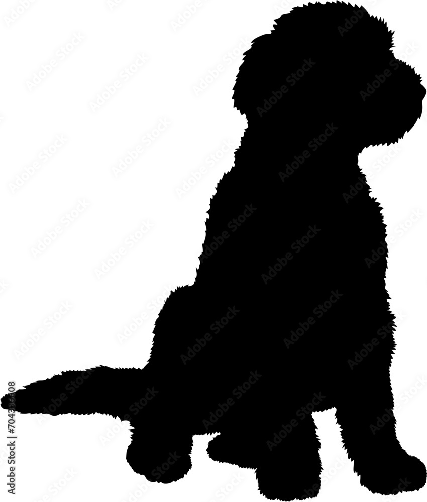Bernedoodle Dog silhouette breeds dog breeds dog monogram logo dog face ...