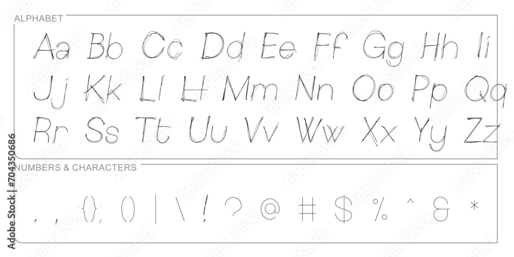 Alphabet Split Monogram, Split Letter Monogram, Alphabet Frame Font ...