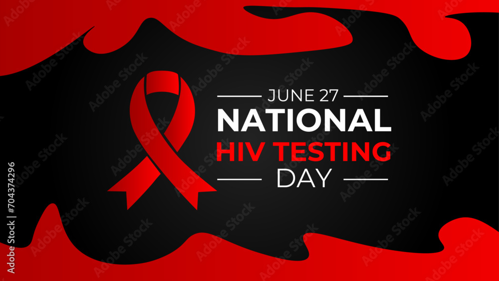 Hiv Testing day, June 27. Vector template for banner, greeting card ...