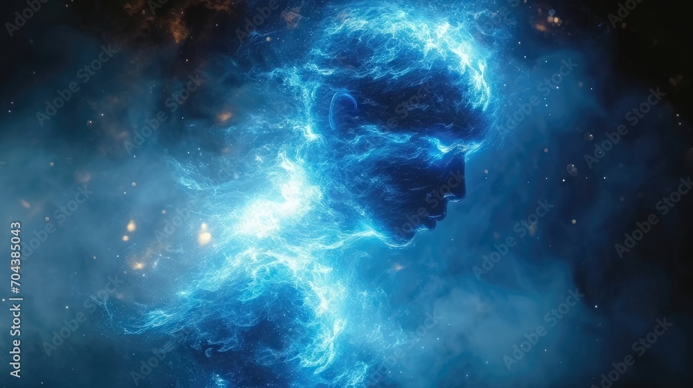 A Beautiful Illustration of the Human Figure as an Ethereal Symbol of ...